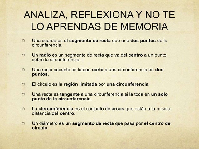 LINEAS DEL CIRCULO | PPT