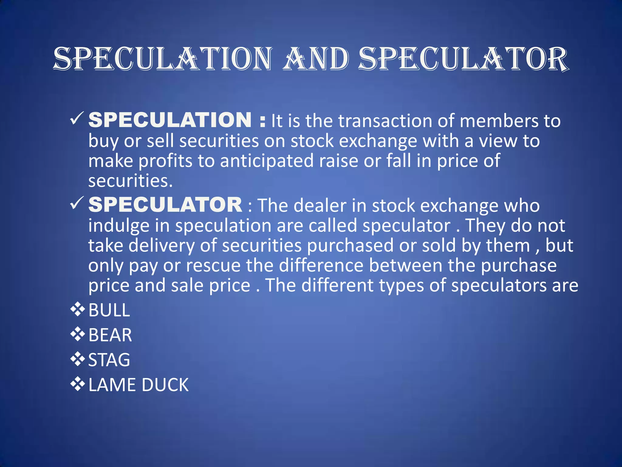 Stock exchange simple ppt | PPTX