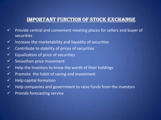 Stock exchange simple ppt | PPTX