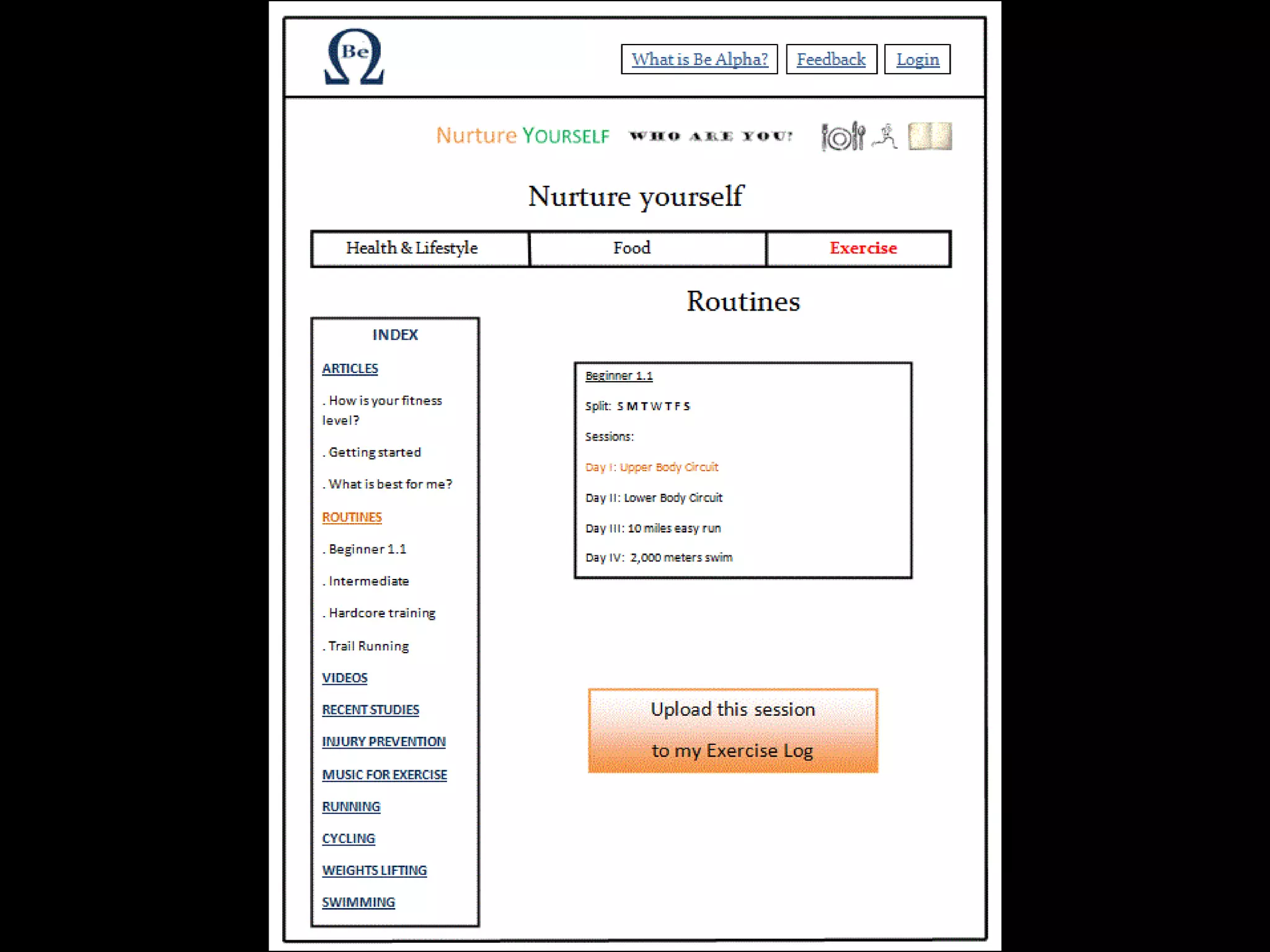 BE ALPHA Lo-Fi Prototype | PPSX