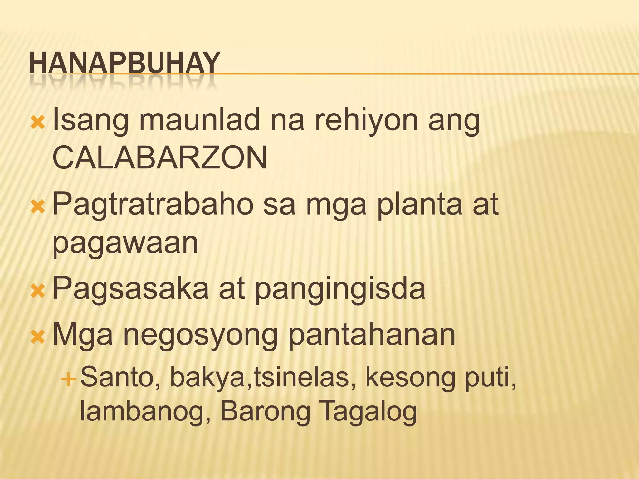 Rehiyon IV- A | PPTX