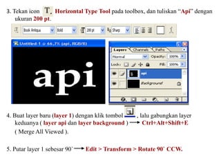 Efek Teks Kobaran Api | PPT