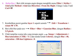 Efek Teks Kobaran Api | PPT