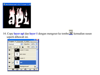 Efek Teks Kobaran Api | PPT