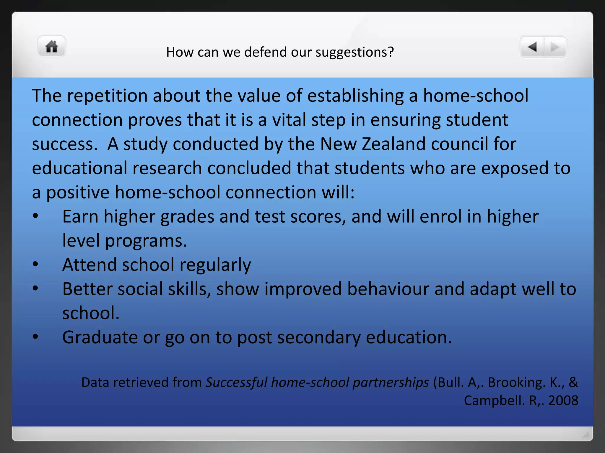 ESS-Homeschool connection | PPT