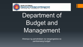 Ekonomiks, ang pagbabadyet. | PPTX