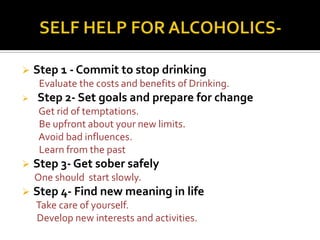 PREVENTION OF ALCOHOLISM | PPTX