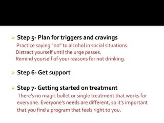 PREVENTION OF ALCOHOLISM | PPTX