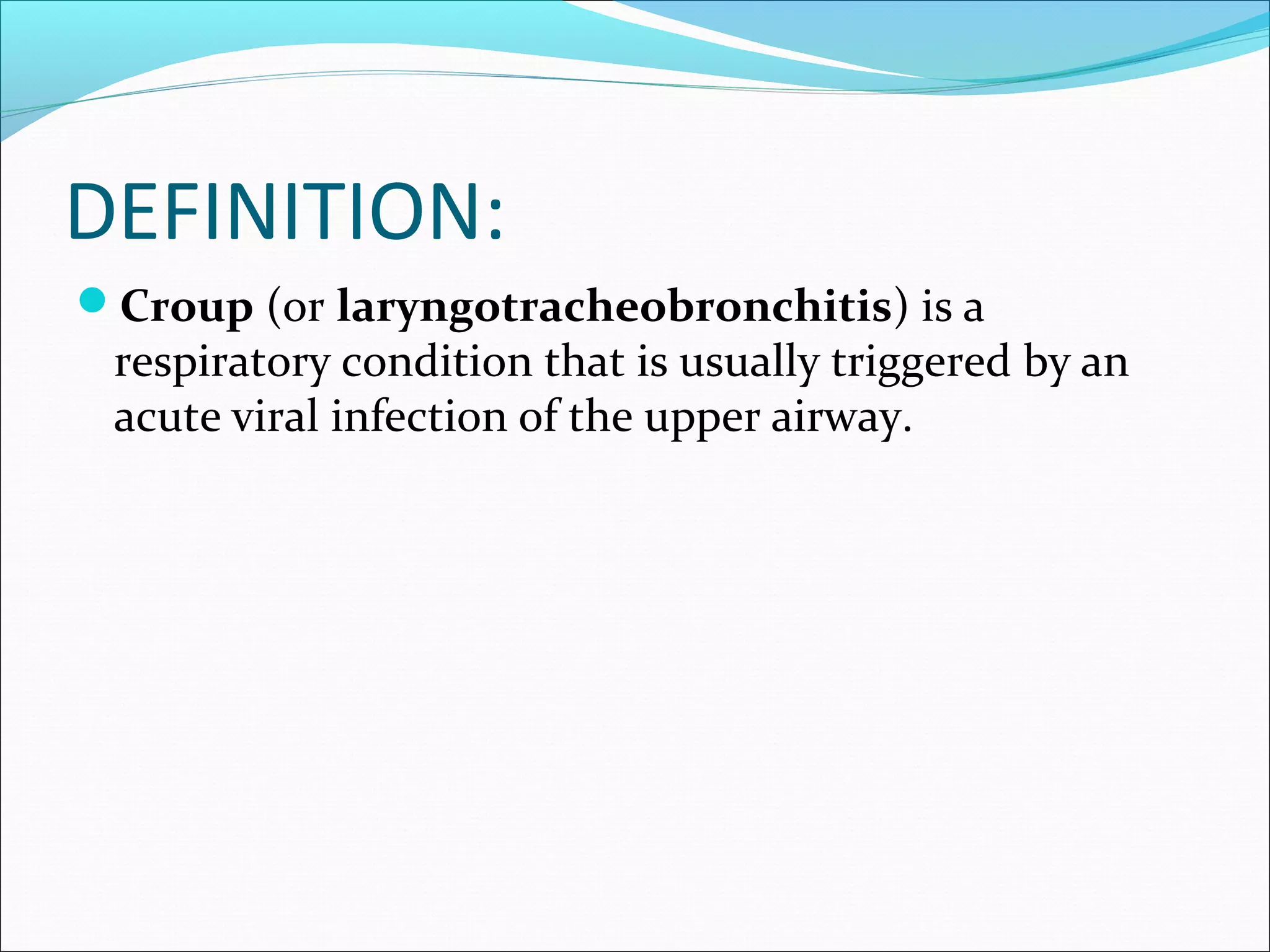 croup | PPT
