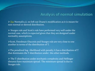 Selection of bin width and bin number in histograms | PPTX