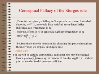 Selection of bin width and bin number in histograms | PPTX