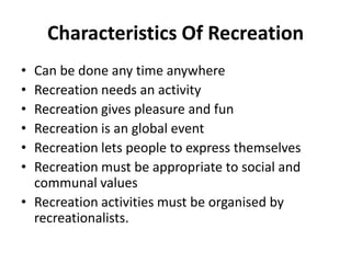 Tourist and recreational infrastructure | PPTX