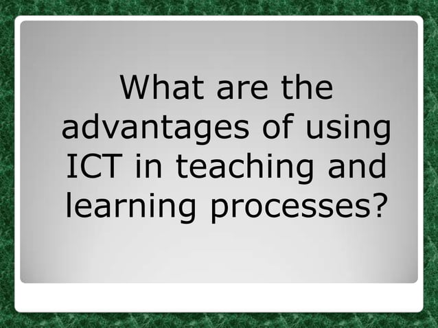 Issues and challenges in integrating ICT in teaching and learning | PPT