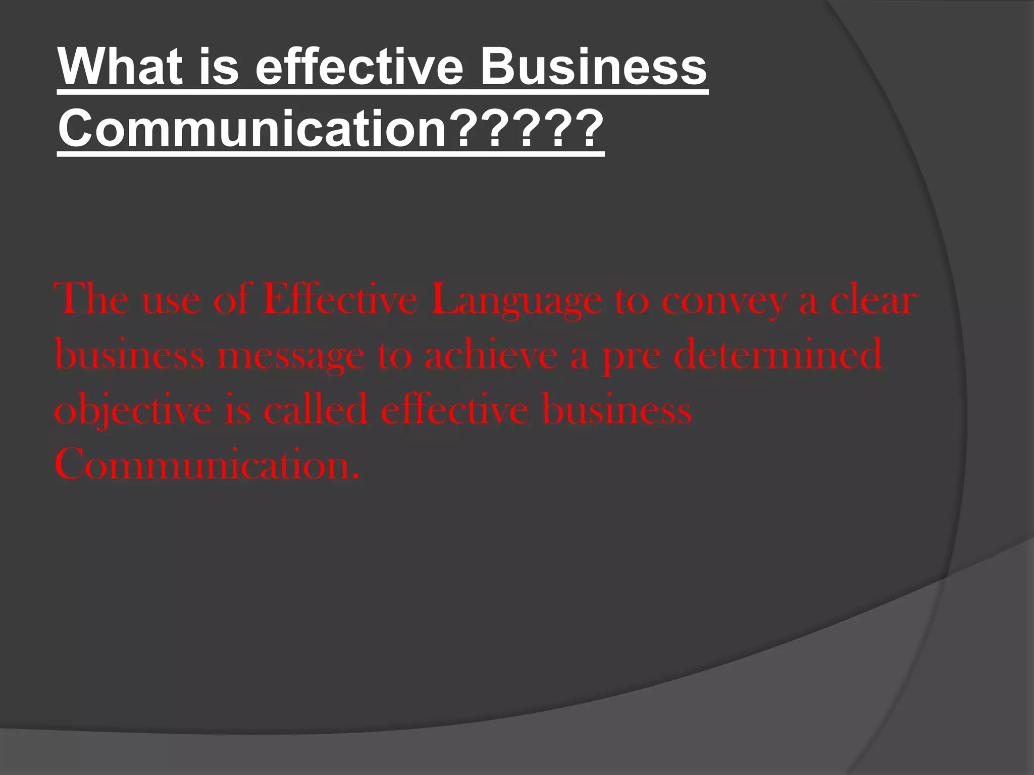Relevance of Business Communication | PPTX