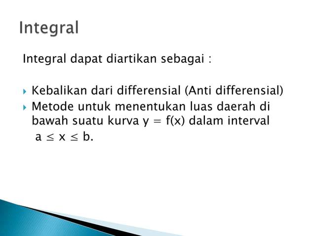 differensial n integral | PPTX