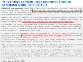 Presentasi Hukum Lingkungan Sampah dan Adipura Kota Semarang | PPTX
