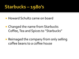 Brand Management Starbucks | PPTX | Large Business | Business