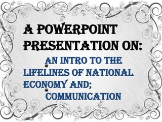 Transport and communication | PPTX