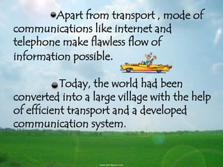Transport and communication | PPTX