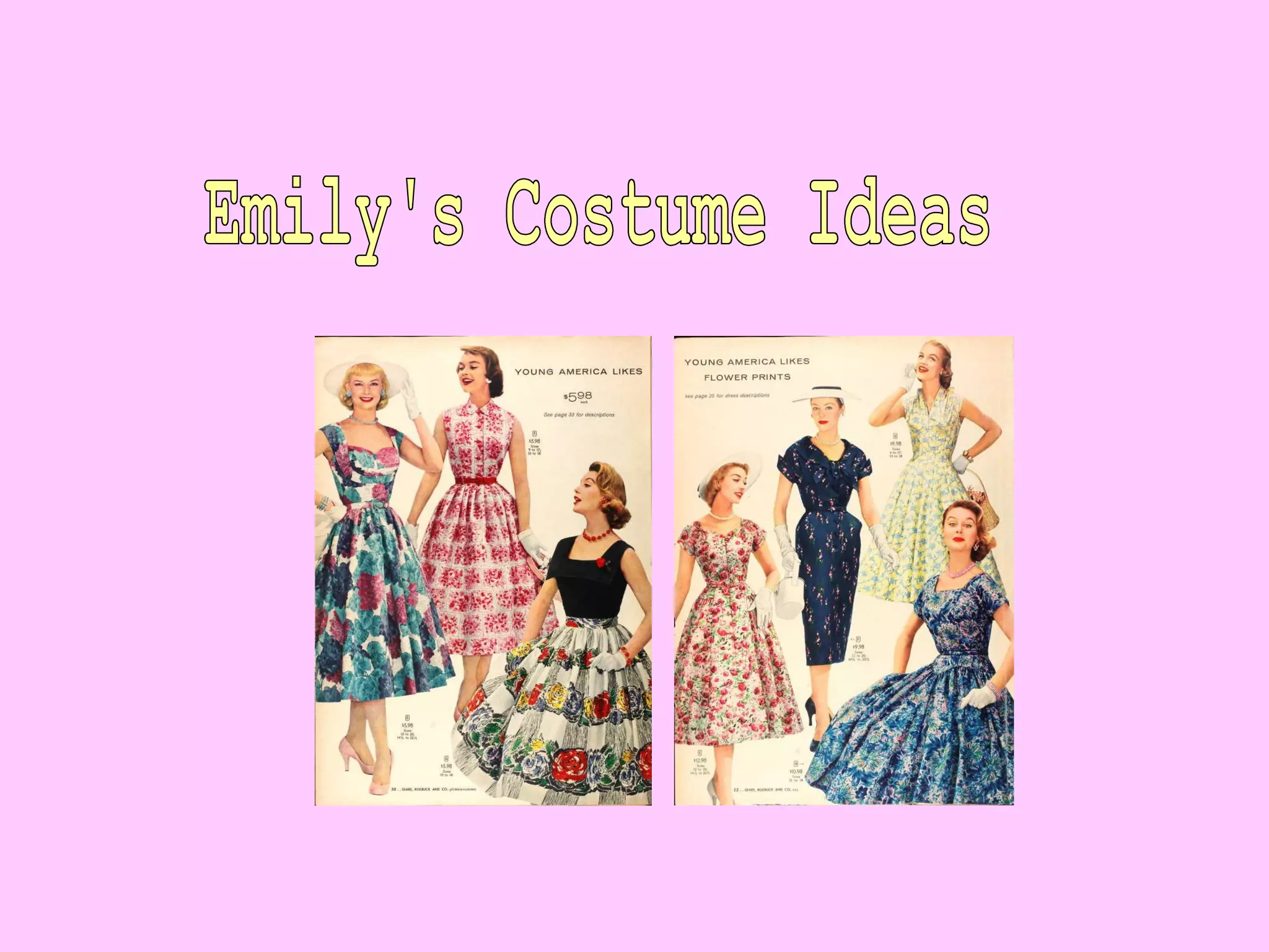 Costume Ideas for 'The Ford' | PPT