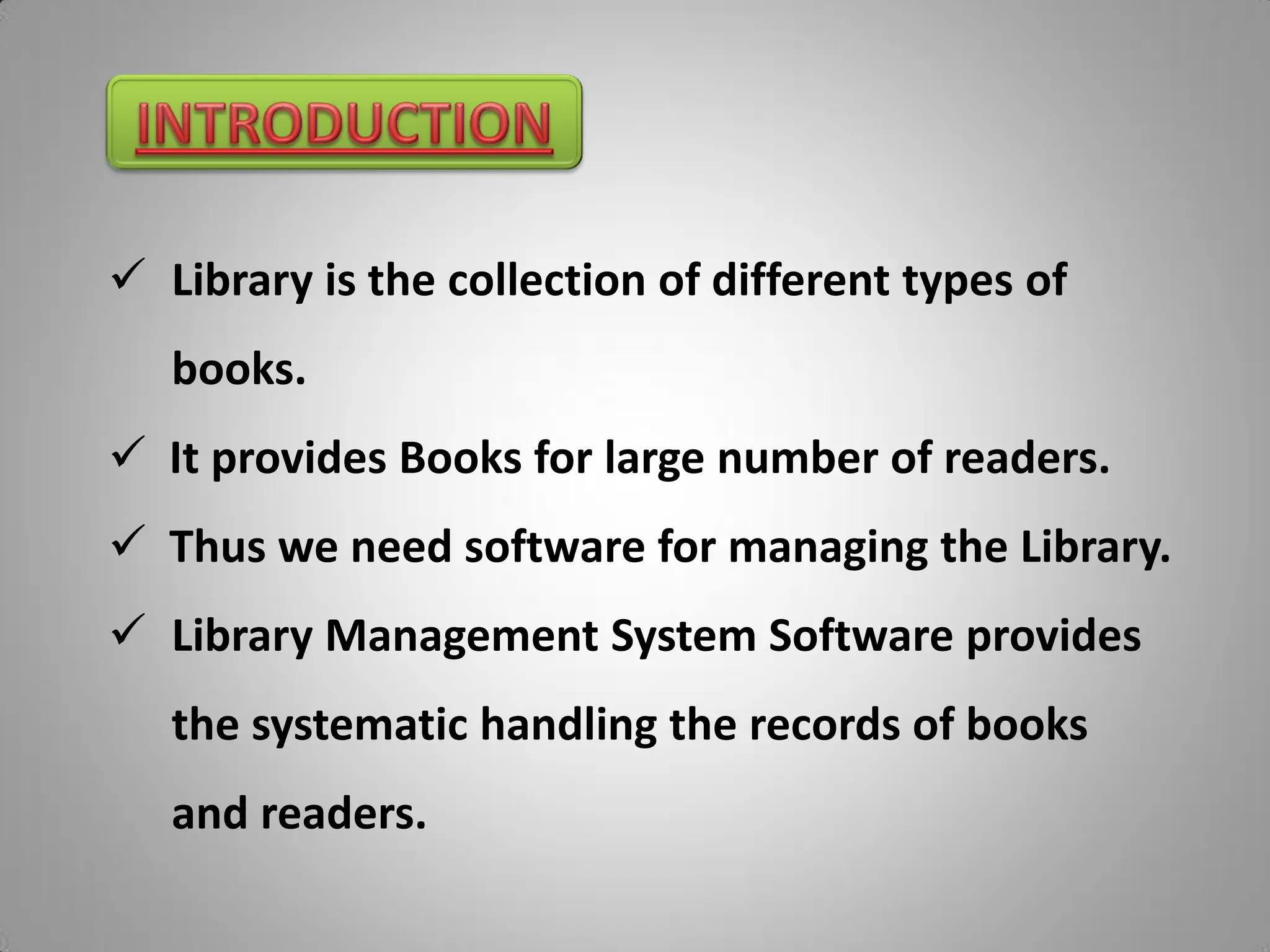 Library Management System | PPT