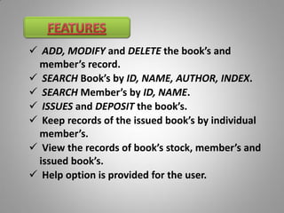 Library Management System | PPT