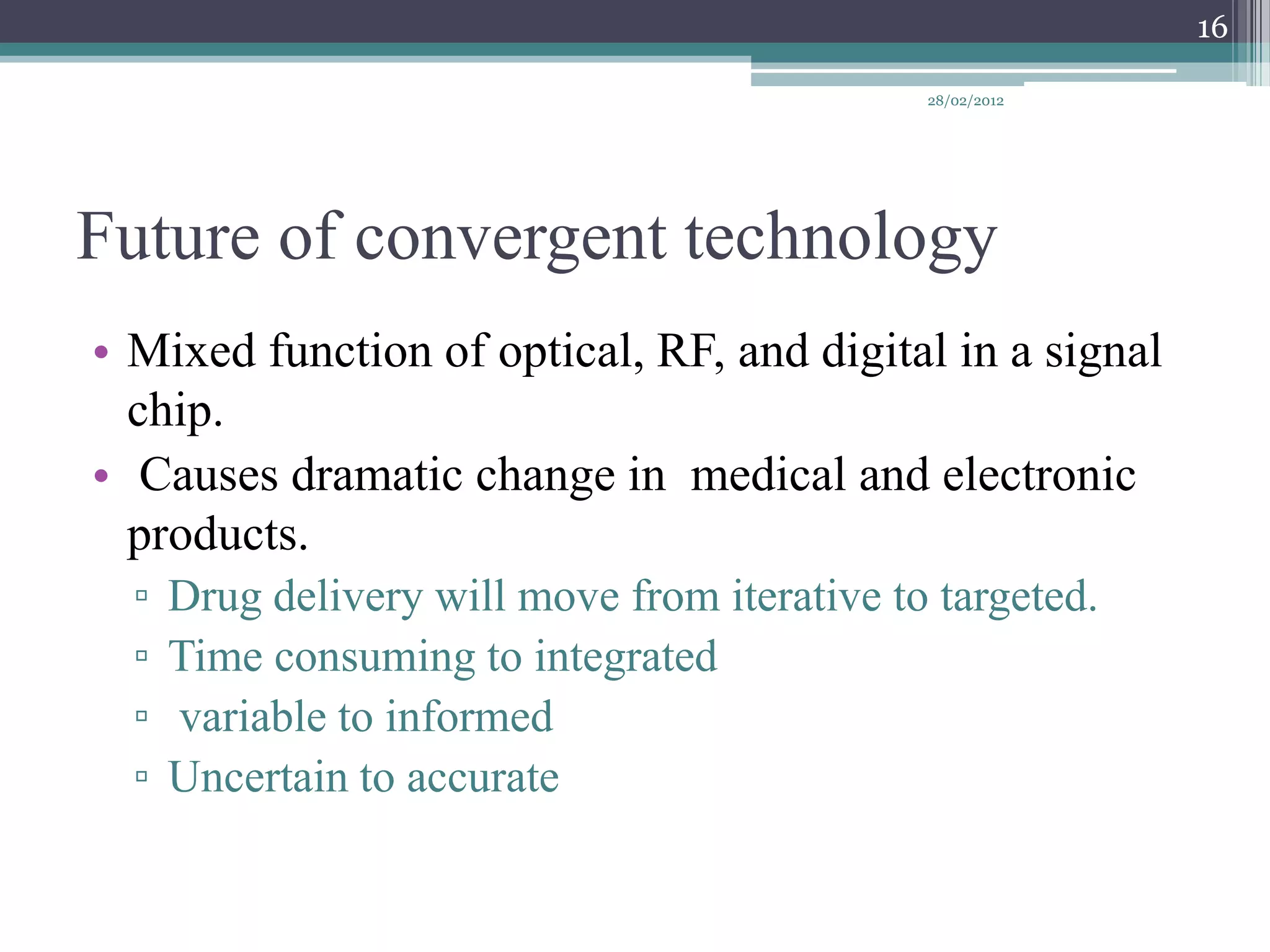 Convergent technology | PDF