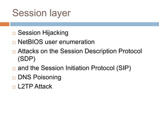 OSI Layer Security | PPTX