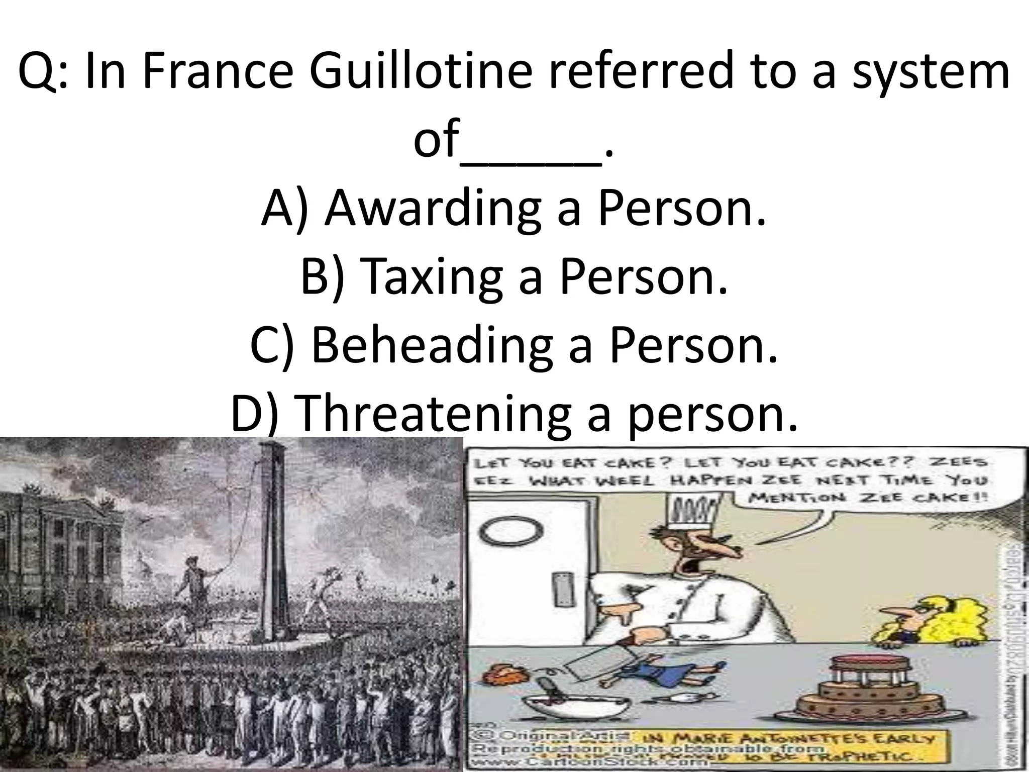 French Revolution Quiz | PPT