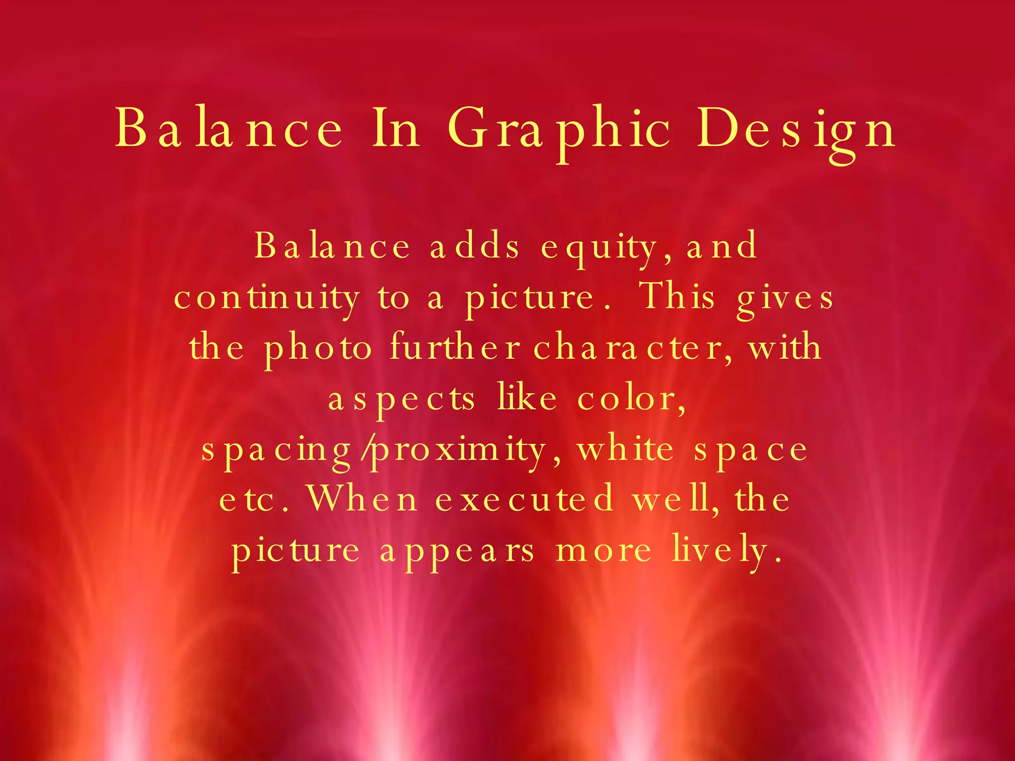 Balance in Graphic Design | PPT