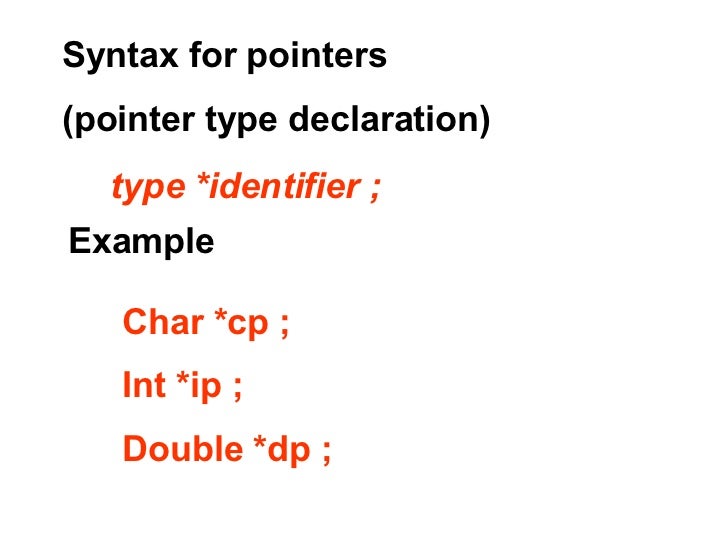 Pointers In C