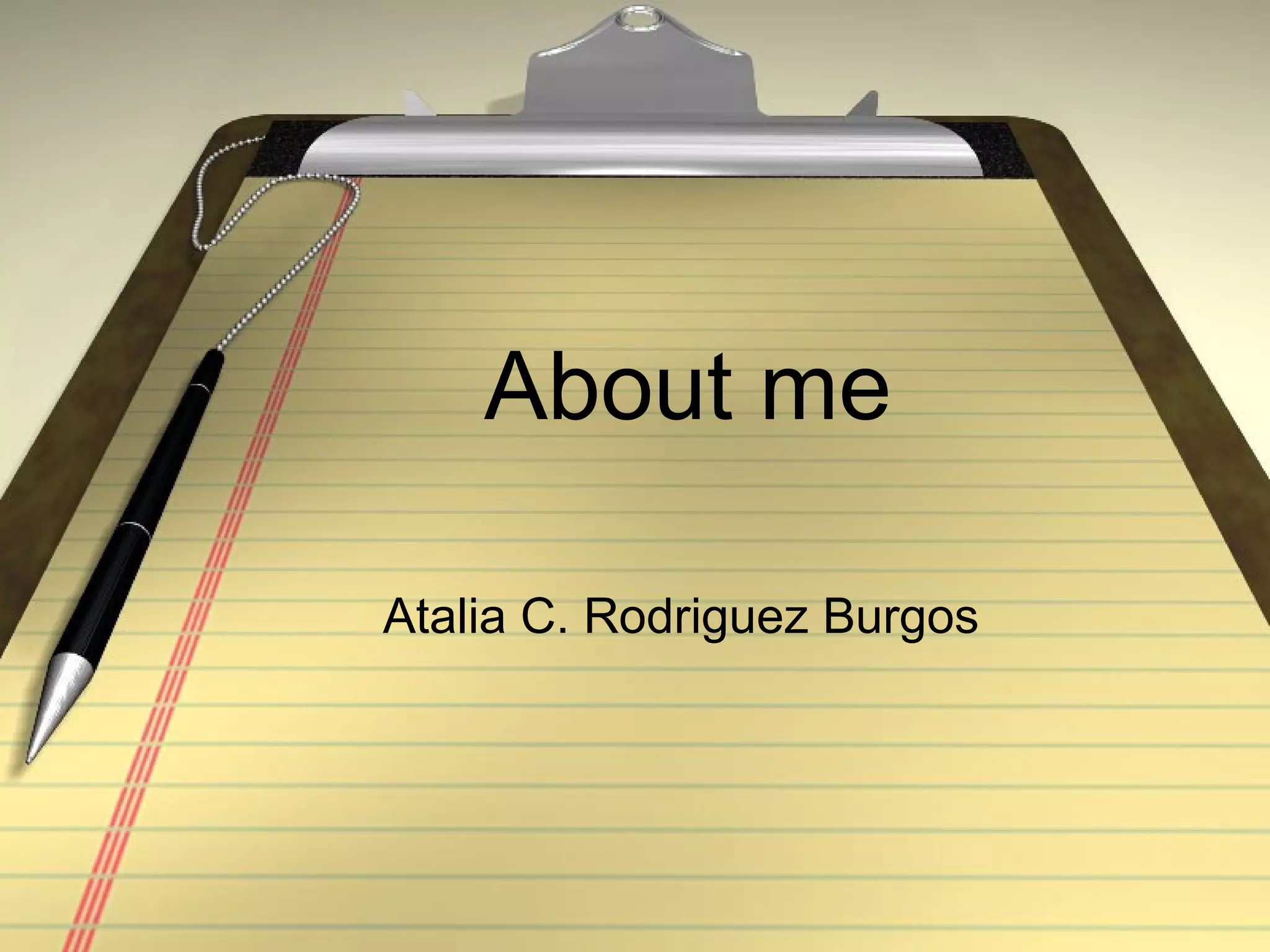 About me | PPT