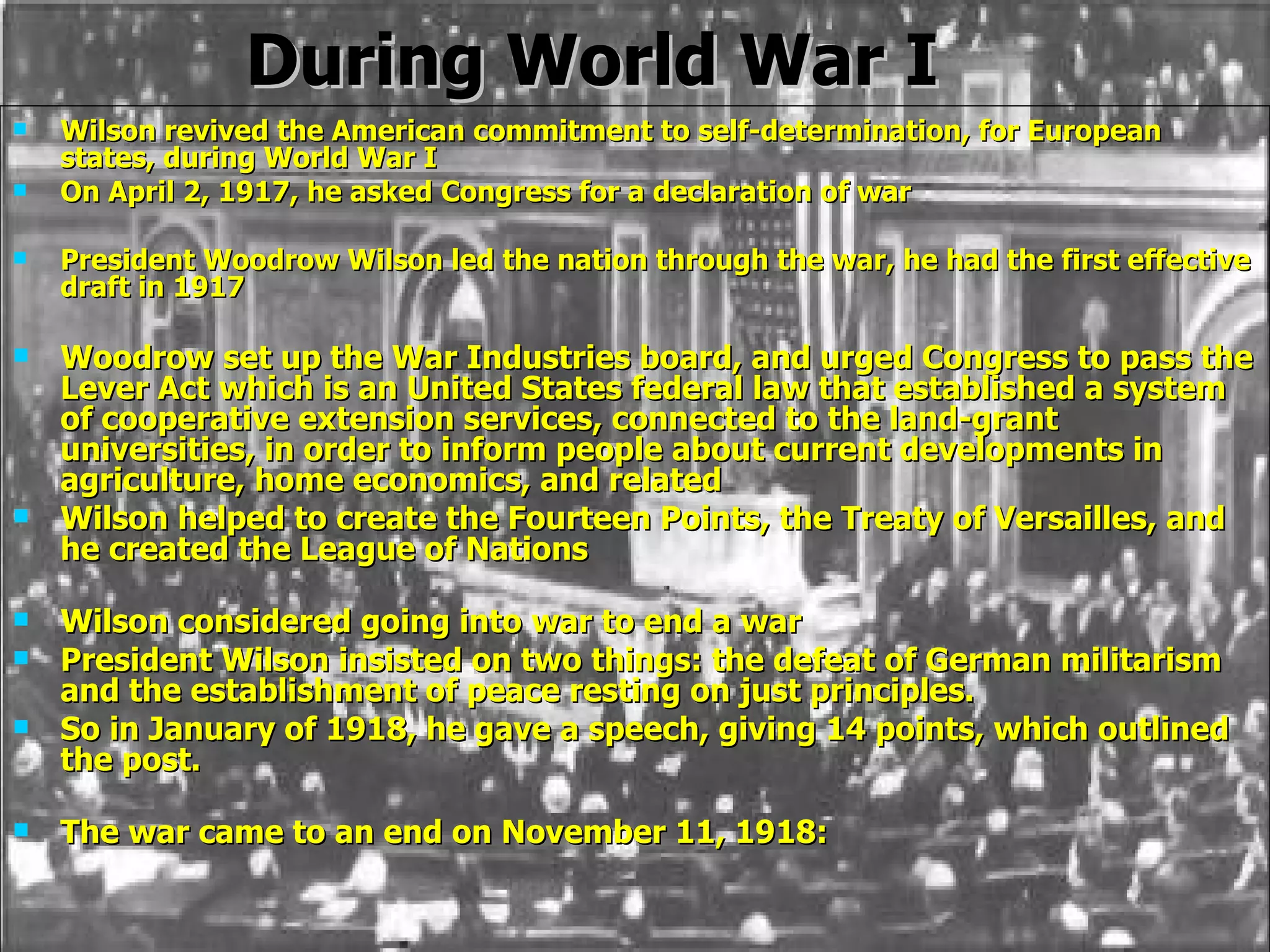 President Woodrow Wilson | PPT