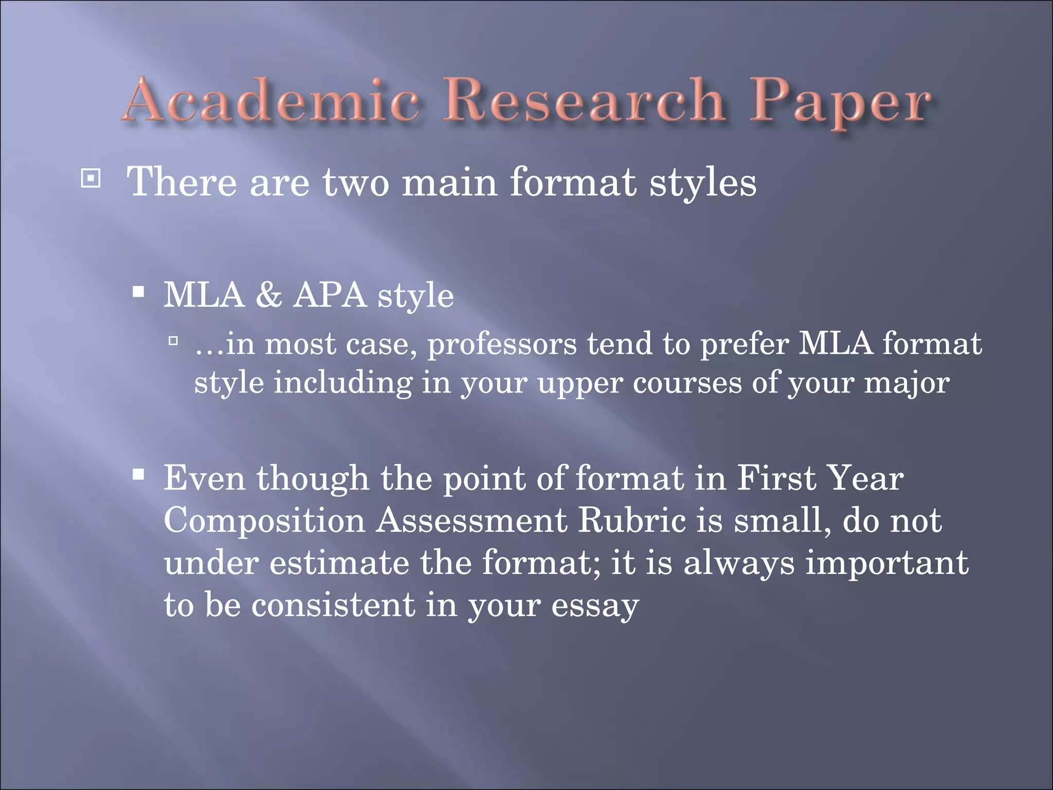 MLA Format | PPT