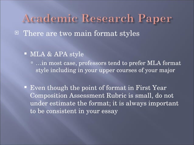 MLA Format | PPT