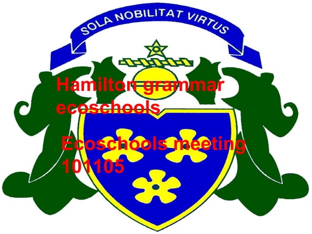 hamilton grammar school eco group minutes 10/11/05 | PPT