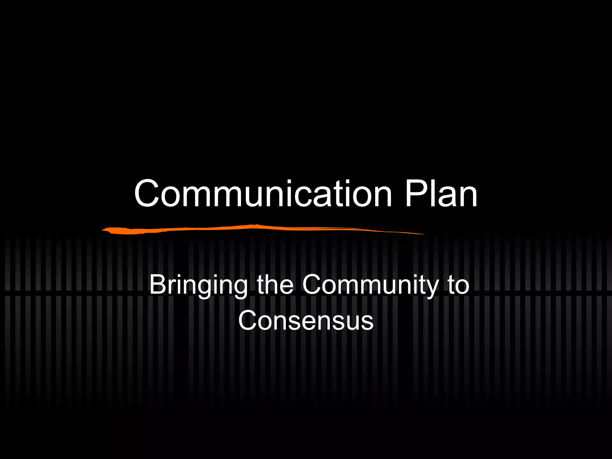Communication Plan | PPT