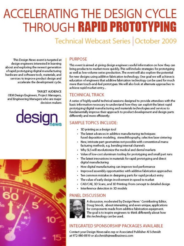 Design News Rapid Prototyping Event | PPT | Technology & Computing