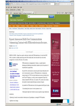 Projects press clipping | PPT