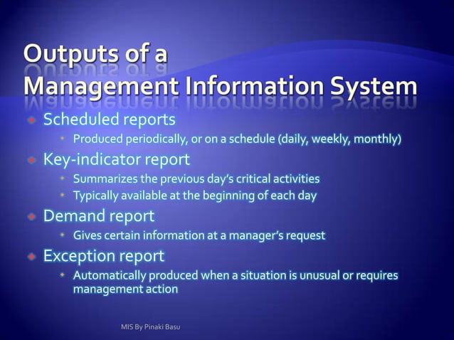 Management Information System | PPT