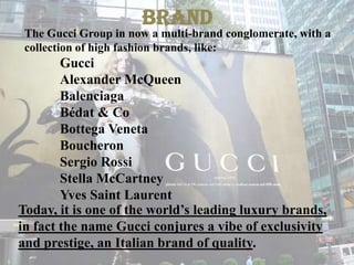 GUCCI Brand Analysis | PPTX