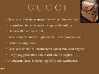 GUCCI Brand Analysis | PPTX