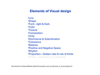 Elements of Visual Design | PPT