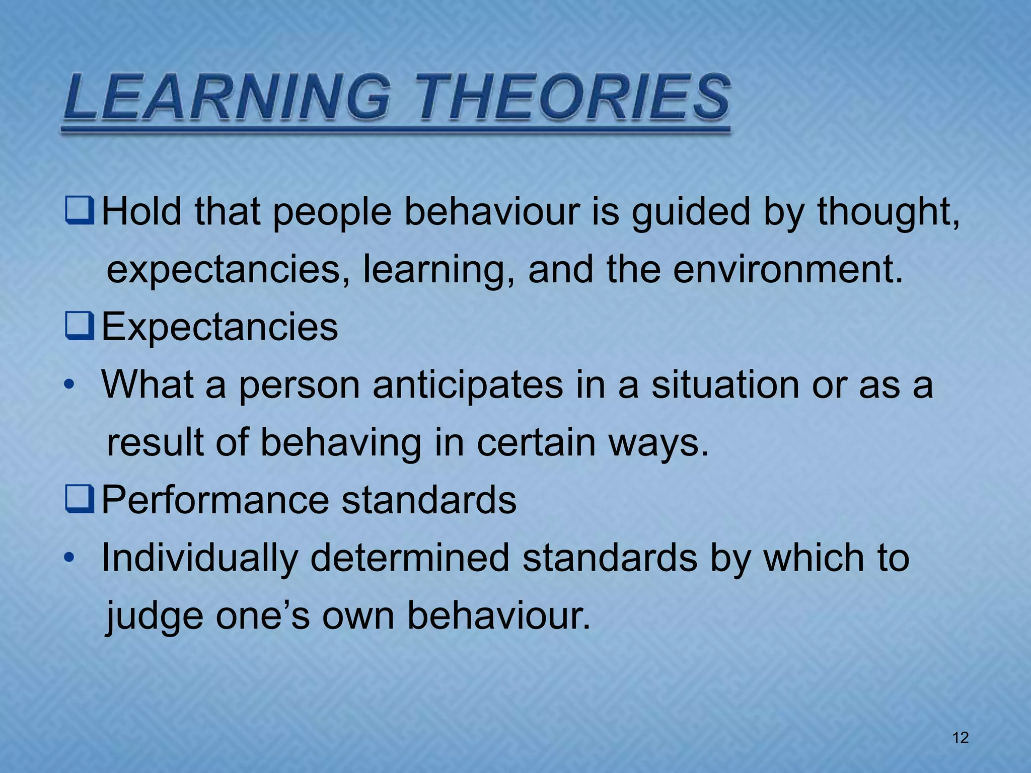 Psychology theories | PPTX