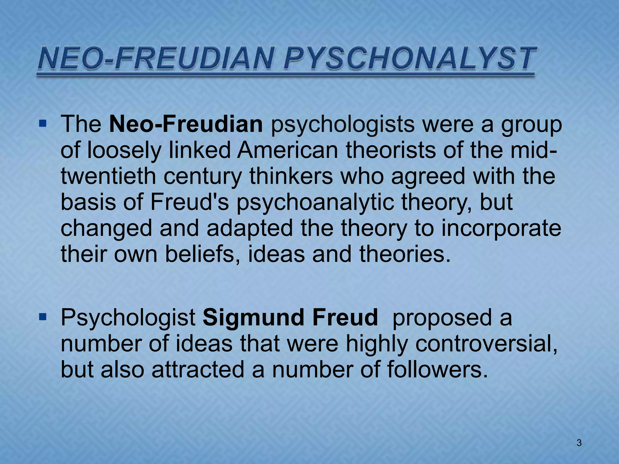 Psychology theories | PPTX