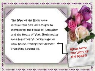 The War Of The Roses | PPTX