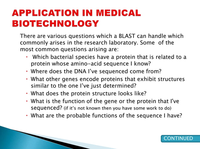 Blast Bioinformatics
