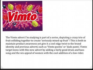 Vimto Ad Analysis | PPT