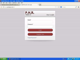 Sri Lankan PHR version 1.0 | PPTX | Medical Tests | Medical Health