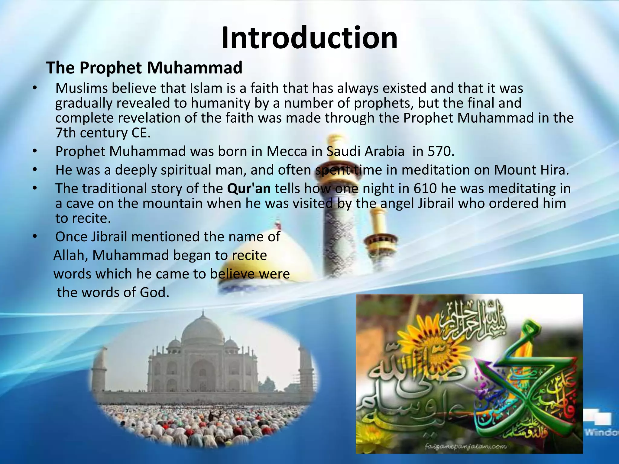 Presentation on the Life of Holy Prophet PBUH | PPTX